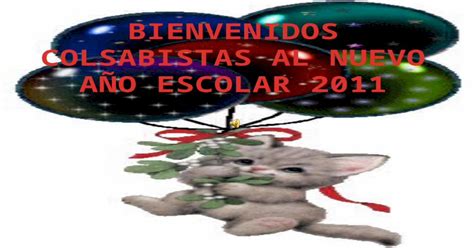 Bienvenidos al nuevo año escolar PPTX Powerpoint