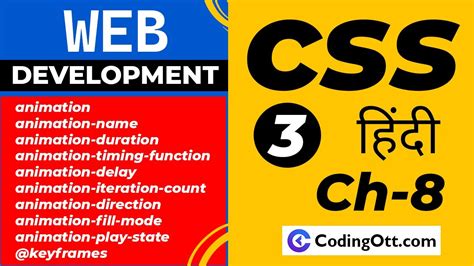 8 css 3 animation properties css 3 tutorial for beginners web development tutorial in hindi