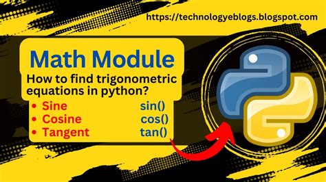 python trigonometric functions sin cosin and tangent calculate sin cosin tangent in