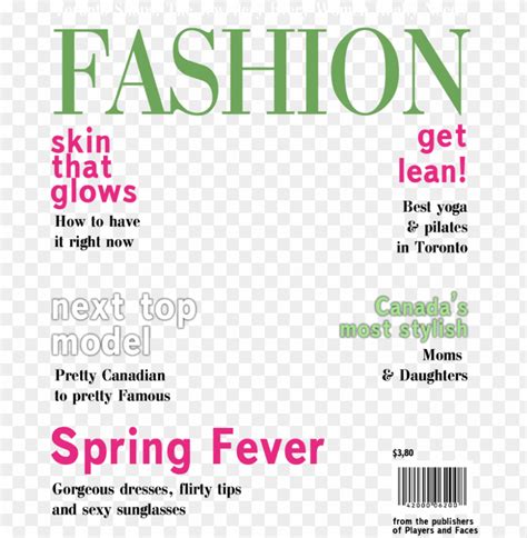 Magazine Cover Template Tulisan
