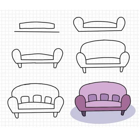 Comment dessiner Canapé 20 Dessin Facile