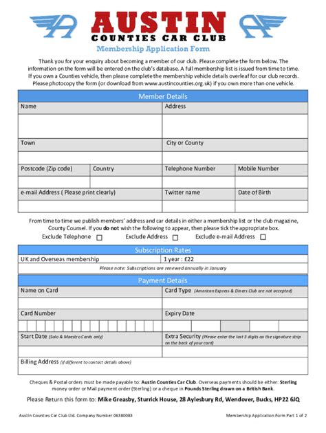 Fillable Online How To Create A Club Membership Form In Wild Apricot