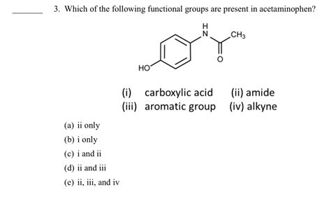 Solved Which Of The Following Functional Groups Are Chegg