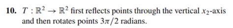 solved 10 t r2 → r2 first reflects points through the