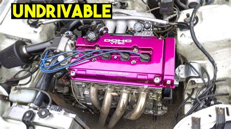 Fully Built LS VTEC Civic First Major Problem YouTube
