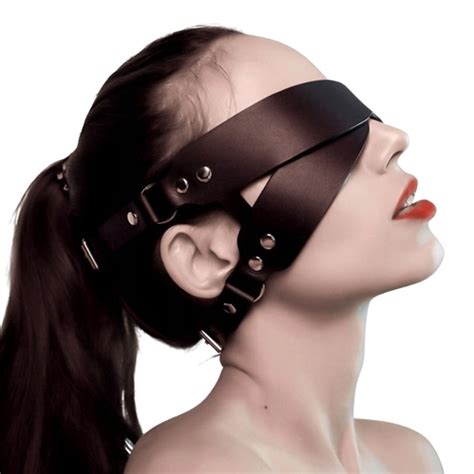 Opaska Na Oczy Maska Pu Sk Rzana Bdsm Erotyczna Allegro Pl