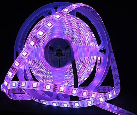 Fita LED SMD 5050 RGB 16 Cores Sem Silicone 5M 12V BENLUZ