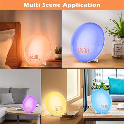 WIFI Sunrise Wake Up Light Smart Snooze Alarm Cloc Grandado