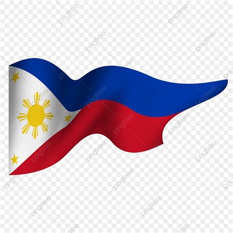 Realistic 3d Vector Modern Philippines Flag Realistic With 3d Shadow
