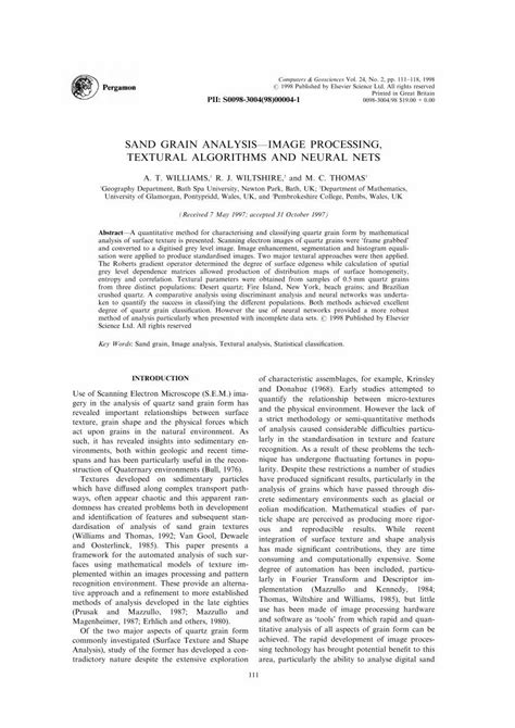 pdf sand grain analysis—image processing textural algorithms and neural nets dokumen tips
