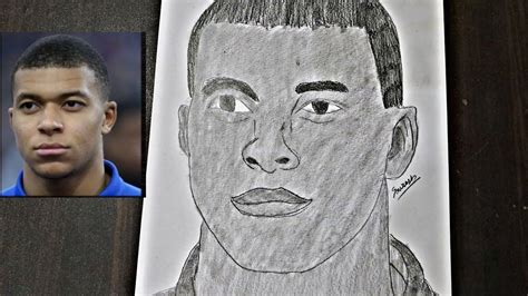 How To Draw Kylian Mbappe Step By Step Sketch Tutorial Youcandraw
