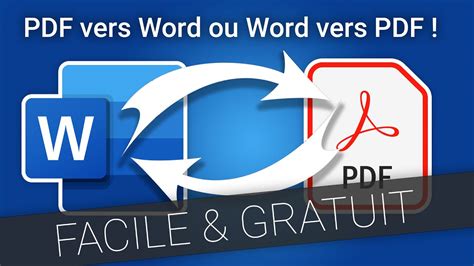 TUTO Convertir Un Fichier Word En PDF OU Un PDF En Word YouTube