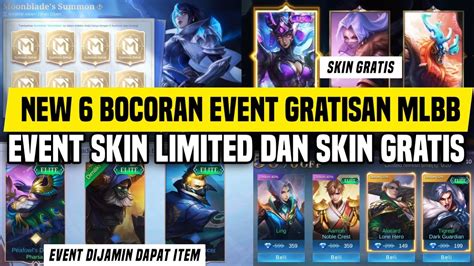 NEW 6 BOCORAN EVENT GRATISAN MOBILE LEGENDS FEBRUARI MARET 2023