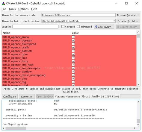 [转]vs2015 opencv3 3 gpu模块和opencv contrib模块的编译以及采用cmake编译opencv contrib时提示“no extra modules found