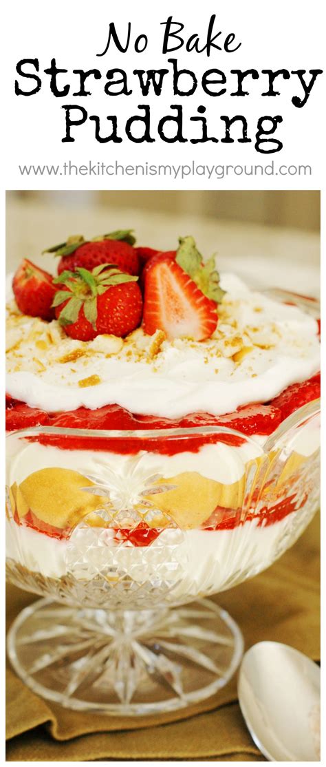 Strawberry Pudding Just Like Classic Banana Pudding But With Glazed