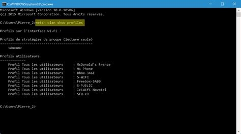 Windows R Cup Rer Un Mot De Passe Wi Fi En Une Seule Commande Le
