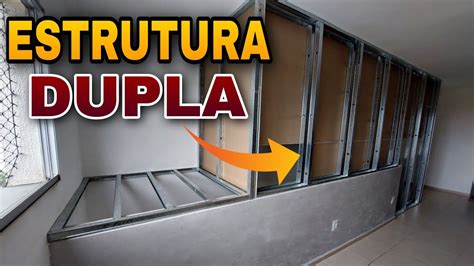 PAREDE DRYWALL ESTRUTURA DUPLA YouTube