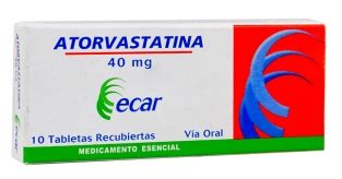 ATORVASTATINA 40 Mg CAJA X 10 TABLETAS ECAR
