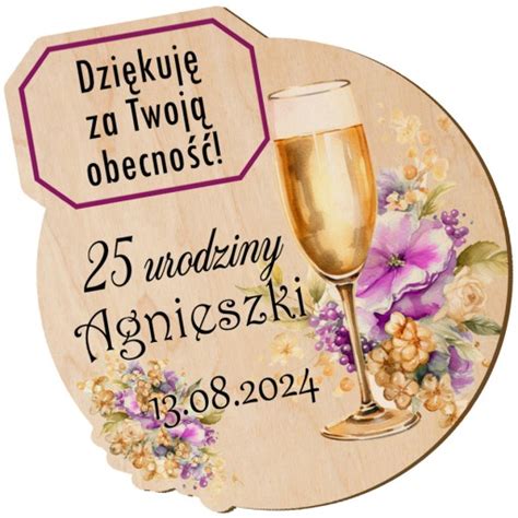 Podzi Kowanie Dla Go Ci Na Urodziny Magnesy Drobiazg