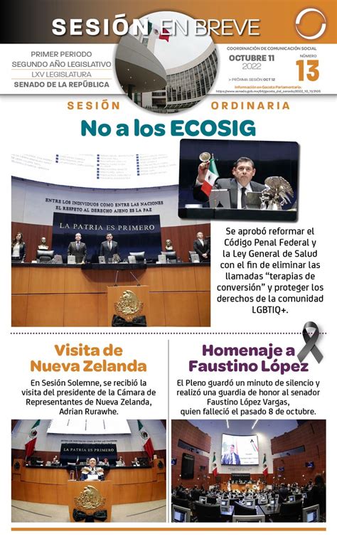 Senado De M Xico On Twitter Hoyenelsenado Se Aprob Penalizar Los