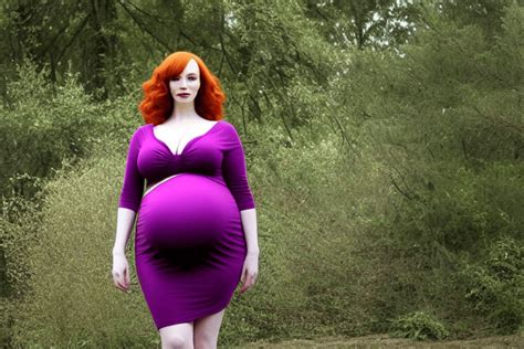 3D Christina Hendricks Lactating And Pregnant Creative Fabrica