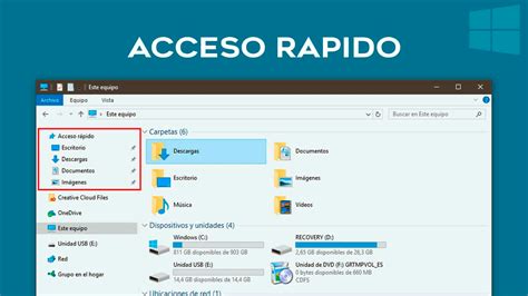 Eliminar Acceso Rápido en Windows 10