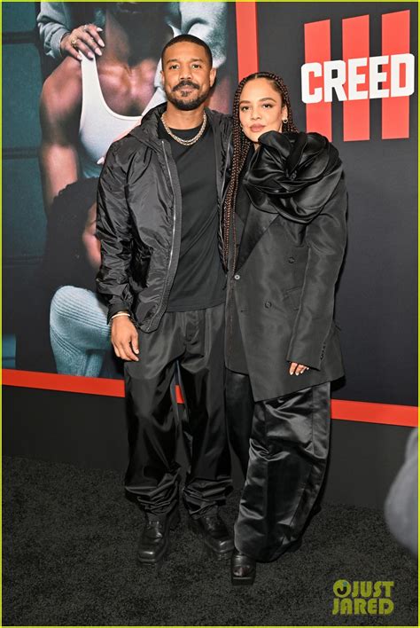 Photo Michael B Jordan Tessa Thompson Creed 3 Atlanta Screening 07