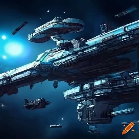 Sci Fi Space Station Concept Art On Craiyon