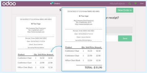 Odoo POS Receipt Design WebKul
