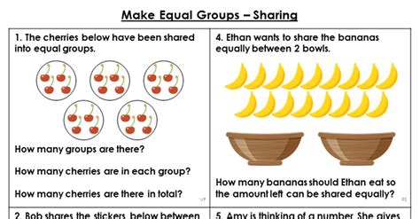 Equal Groups Worksheets Worksheets Decoomo