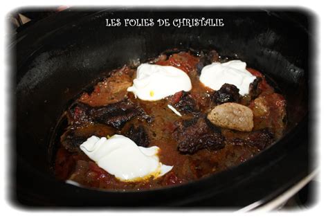 Joue De Boeuf La Cr Me Mijoteuse Les Folies De Christalie Ou