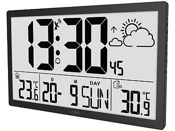 Infactory Xxl Wanduhr Digital Funk Wanduhr Mit Jumbo Lcd Display