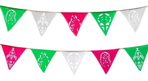 Papel Picado Bander N Tricolor Virgen De Guadalupe Mebuscar M Xico