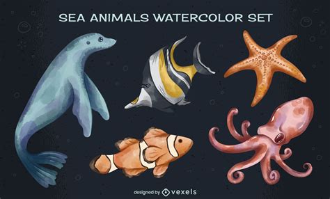 Ocupar microondas grueso animales marinos acuarela Año Faringe administrar