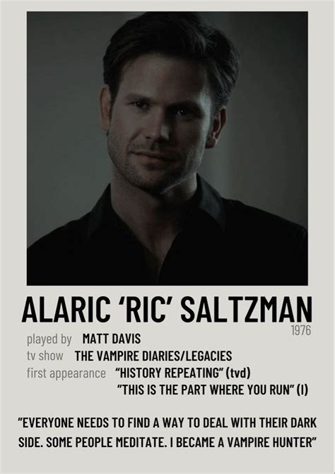 Alaric Saltzman Polaroid Vampire Diaries Funny Vampire Diaries