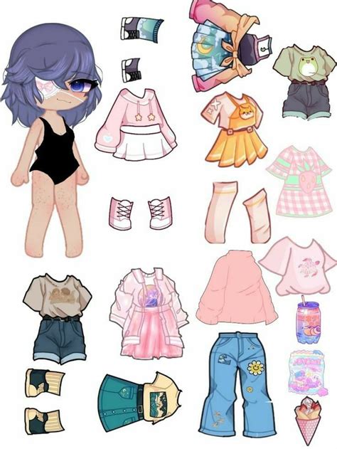 Ropa Gacha Life Papel Paper Doll Fotos Kawaii Para Dibujar Lindos