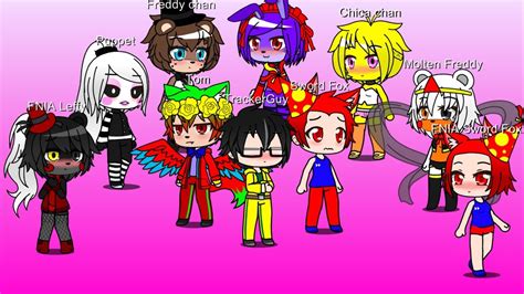 Gacha Club Sword Fox Trackerguy Tom Stuck In The Room With Fnia