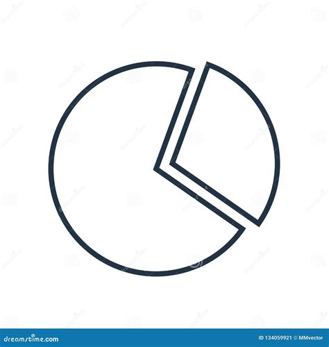 Pie Chart Icon Vector Isolated On White Background Pie Chart Sign