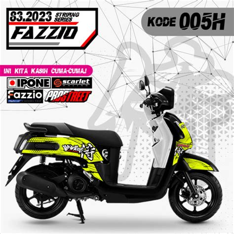 Jual Sticker Striping Yamaha Fazzio 125 Variasi Kode 05 005A Kota