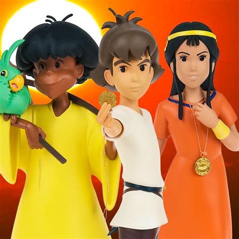 LES MYSTERIEUSES CITES D OR Coffret 3 Statuettes Esteban Zia Tao