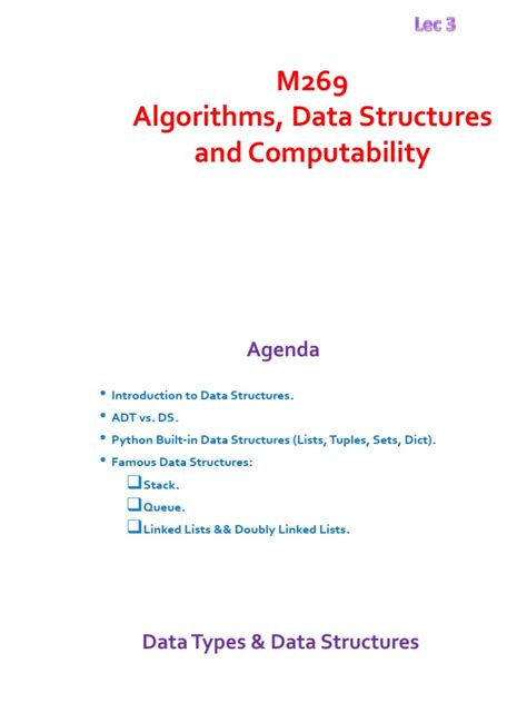 lec 3 descargar gratis pdf queue abstract data type data structure