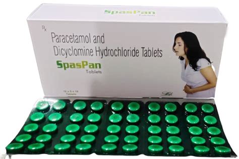 Life Paracetamol And Dicyclomine Hydrochloride Tablets Prescription At