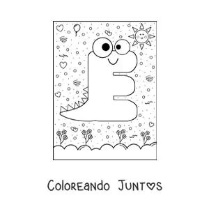 15 Dibujos De La Letra E Para Colorear Gratis Coloreando Juntos