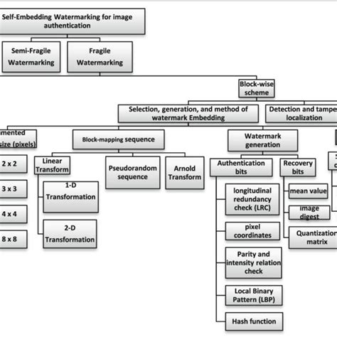 a brief overview of self embedding watermarking for image authentication download scientific