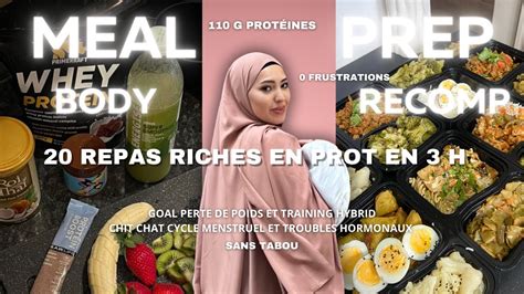 Meal Prep En Perte De Poids Youtube