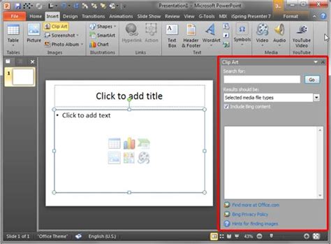 How To Add Clipart To Powerpoint Presentation