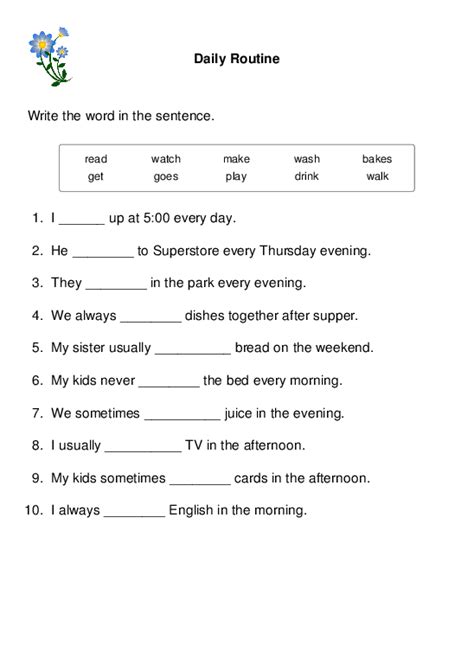 Engaging Fill In The Blank Worksheets For Interactive Learning