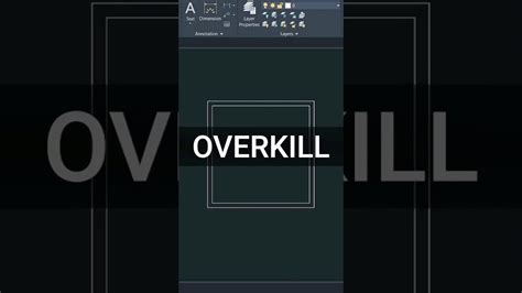 OVERKILL COMMAND IS RO DELATE DUPLICATE LINES IN AUTOCAD YouTube