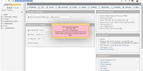 php error in processing request error code 200 error text ok rejected it seems that the