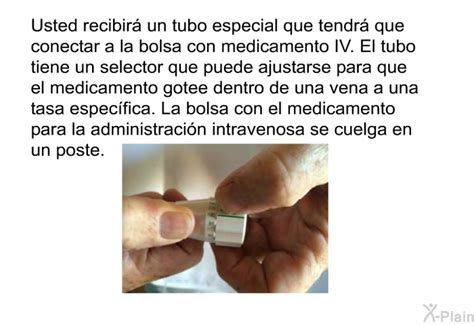 PatEdu Terapia de infusión por gravedad con la bolsa Duplex de